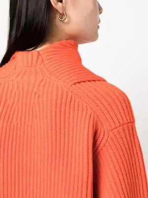 JIL SANDER Foldover-neck Jumper - Orange