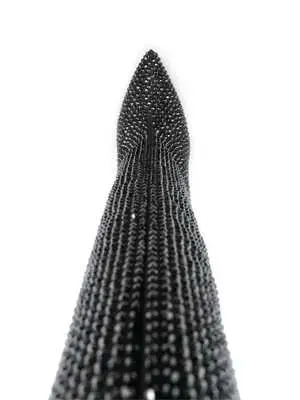 Paris Texas Holly 115mm Crystal-embellished Boots - Black