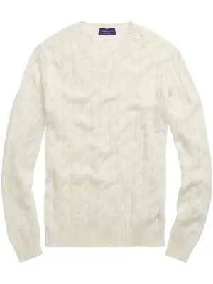 Ralph Lauren Purple Label Cable-knit Cashmere Jumper - Neutrals