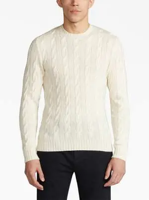 Ralph Lauren Purple Label Cable-knit Cashmere Jumper - Neutrals