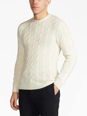 Ralph Lauren Purple Label Cable-knit Cashmere Jumper - Neutrals