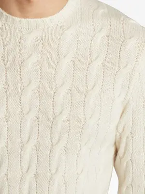 Ralph Lauren Purple Label Cable-knit Cashmere Jumper - Neutrals