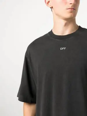 Off-White People-print Cotton T-shirt