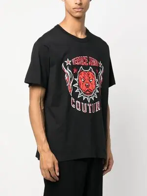 Versace Sequin-embellished Logo T-shirt