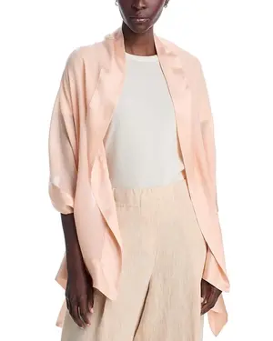 Echo Soiree Wool & Silk Wrap - Blush