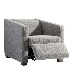 BERNHARDT Covina Fabric Power Recliner - Gray
