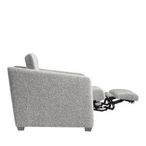 BERNHARDT Covina Fabric Power Recliner - Gray