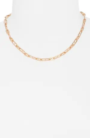 SHYMI Bar Paper Clip Chain Necklace