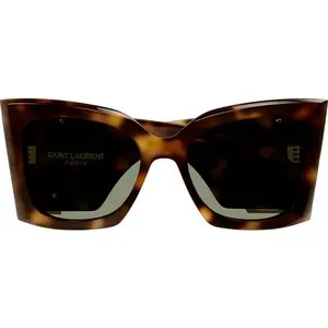Saint Laurent Blaze 54mm Cat Eye Sunglasses - Brown