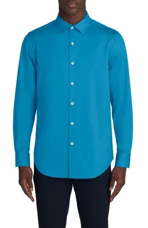 Bugatchi James Ooohcotton® Button-up Shirt Teal