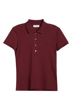 Lacoste X Bandier Slim Fit Piqué Polo - Zinfandel