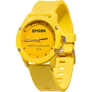 SPGBK WATCHES Silicone Strap Watch - Yellow/ Gold