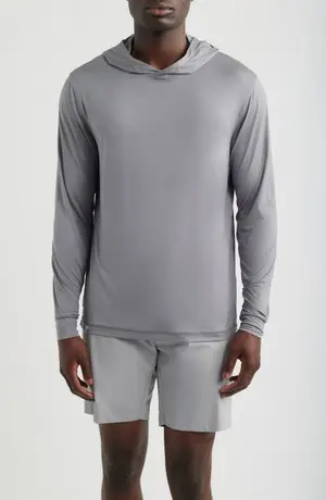 Johnnie-o Johnnie-O Talon Prep-Formance Long Sleeve Hooded T-Shirt Thunder