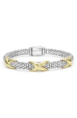 Lagos Embrace Station Bracelet - Silver/gold