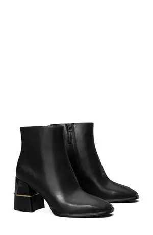Tory Burch Leather Ankle Bootie - Perfect Black