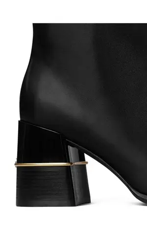 Tory Burch Leather Ankle Bootie - Perfect Black
