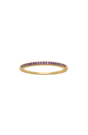 MADE BY MARY MADE BY MARY Birthstone Stacking Ring Gold February