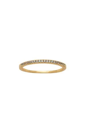 MADE BY MARY Birthstone Stacking Ring - Gold March