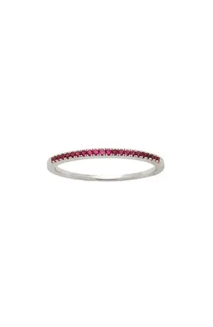 MADE BY MARY MADE BY MARY Birthstone Stacking Ring Silver July