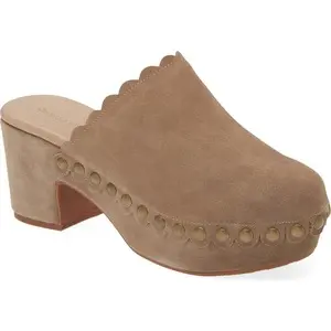 CHOCOLAT BLU Gemini Platform Clog - Taupe Suede