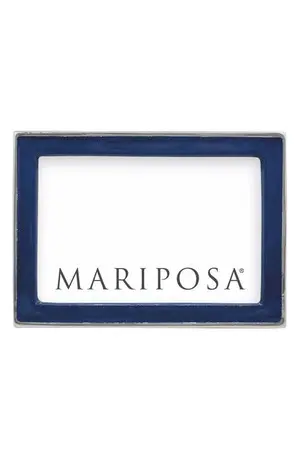 MARIPOSA Signature Enamel Picture Frame - Blue