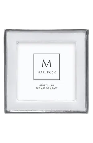 MARIPOSA Signature Enamel Picture Frame - White