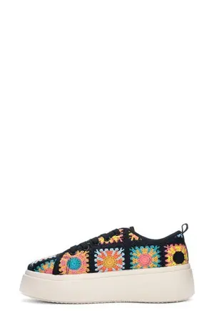 Chinese Laundry Rambling Crochet Platform Sneakers