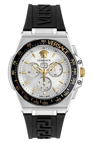 Versace Greca Extreme Chronograph Strap Watch