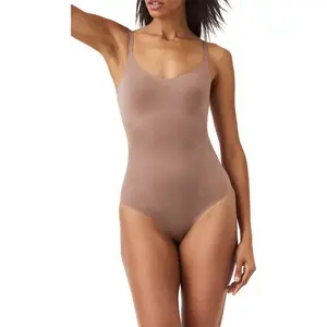 Spanx Spanxshape™ Invisible Cami Thong Bodysuit - Cafe Au Lait
