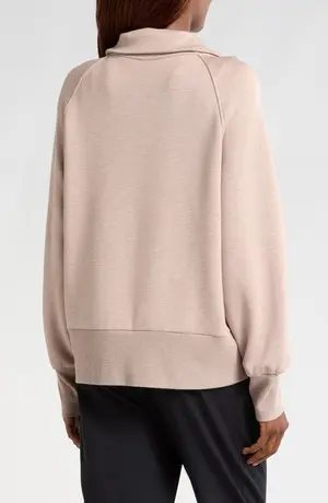 Varley Roxbury Zip-up Sweatshirt - Taupe Marl