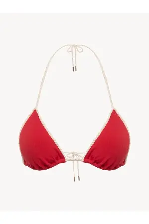 La Perla Monogram Triangle Bikini Top