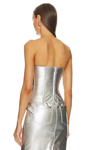 LOVERS AND FRIENDS Monique Faux Leather Corset