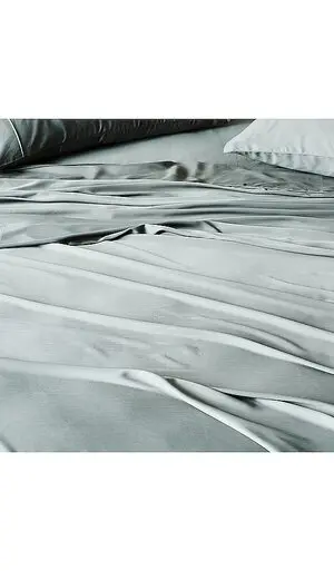 ETTITUDE Twin Sateen Solid Duvet Cover - Sage