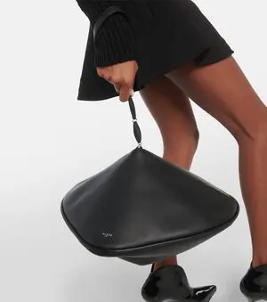 Alaïa Le Cœur Leather Clutch