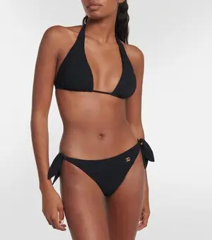 Dolce & Gabbana Halterneck Bikini Top - Black