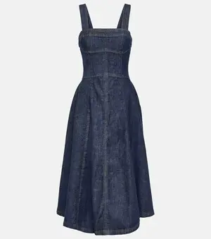 Simkhai Cici Denim Midi Dress