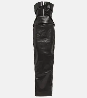 Rick Owens Strapless Gown - Black