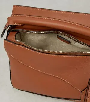 Loewe Puzzle Edge Mini Top-handle Bag - Brown