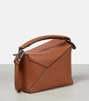 Loewe Puzzle Edge Mini Top-handle Bag - Brown