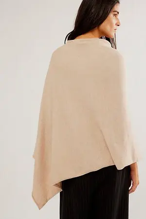 Free People Simply Triangle Poncho - Tan