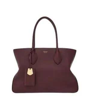 FERRAGAMO Star-Shaped Tote Bag Dark Barolo