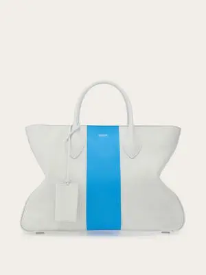 FERRAGAMO Star-Shaped Tote Bag White