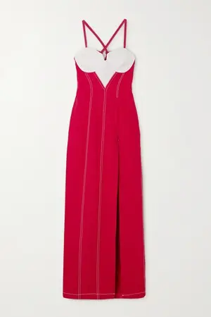 TOLU COKER The Vanguard Two-tone Denim Maxi Dress