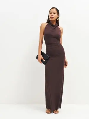 Reformation Jazlyn Knit Dress In Mole - 70% Off | Editorialist