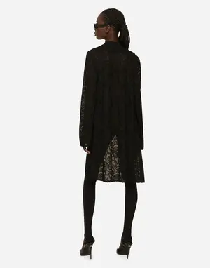 Dolce & Gabbana Lace-stitch Coat