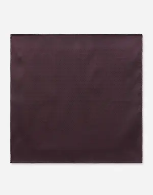 Dolce & Gabbana Silk Jacquard Pocket Square With Dg Logo - Purple