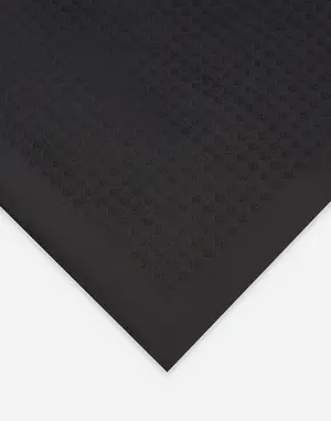 Dolce & Gabbana Silk Jacquard Pocket Square With Dg Logo - Black