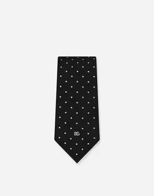 Dolce & Gabbana 8-cm Silk Jacquard Neck Tie With Dg Logo
