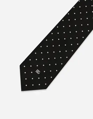 Dolce & Gabbana 8-cm Silk Jacquard Neck Tie With Dg Logo