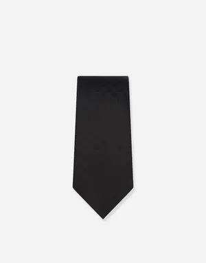 Dolce & Gabbana Silk Jacquard Tie With Dg Logo - Black